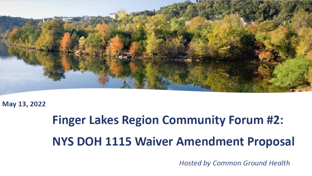 FingerLakes1115Waiver – Health Equity Reform